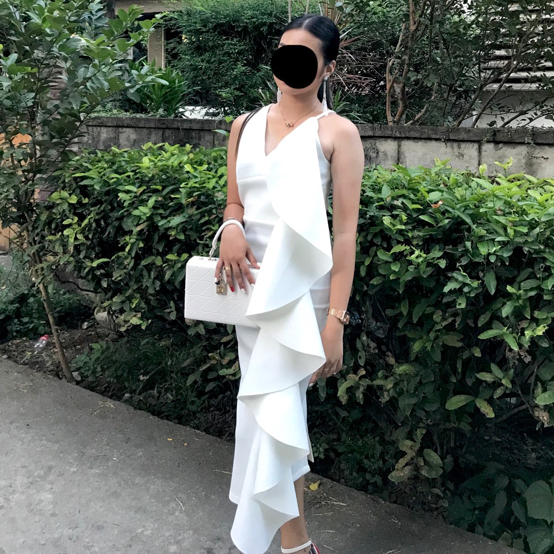 MAGS - Formal White Dress, Women's Fashion, Dresses & Sets, Dresses on ...