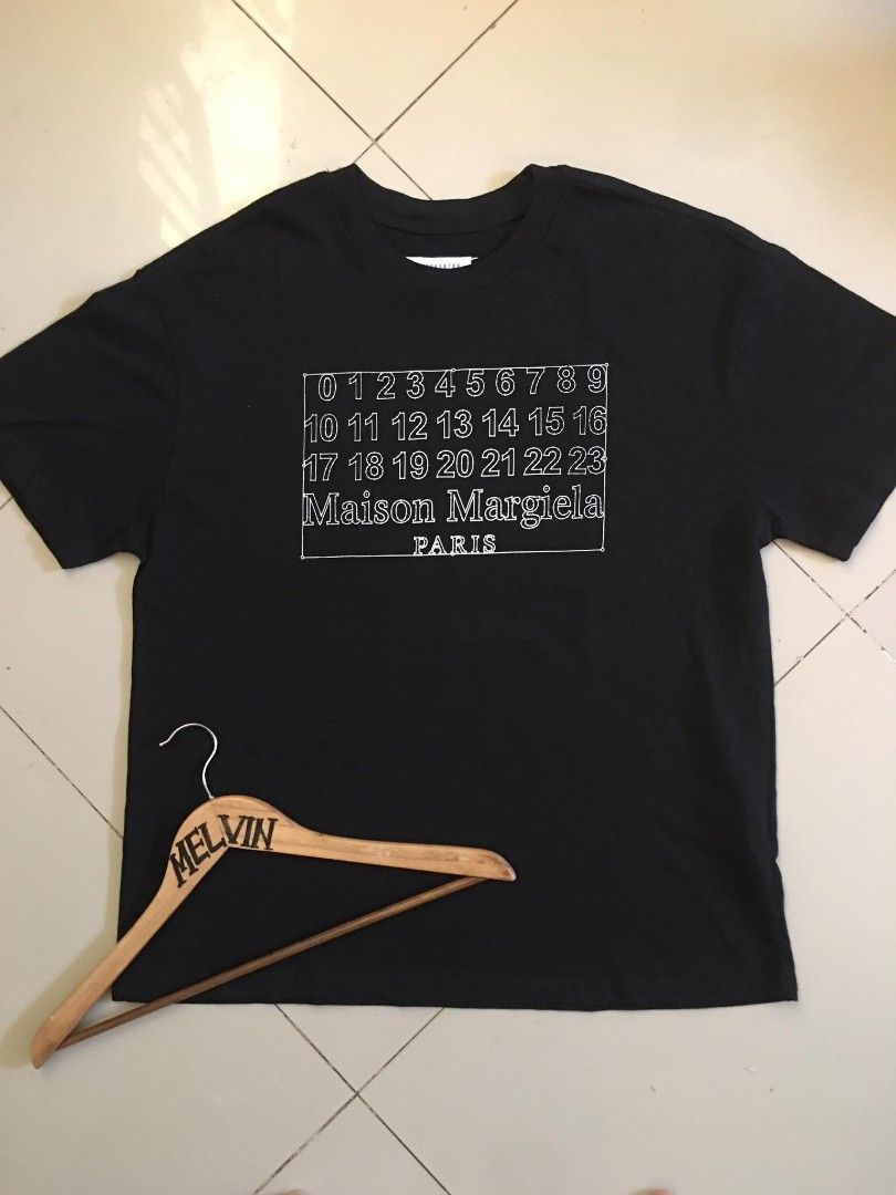 Maison Margiela Numbers Logo Tee, Men's Fashion, Tops & Sets, Tshirts ...