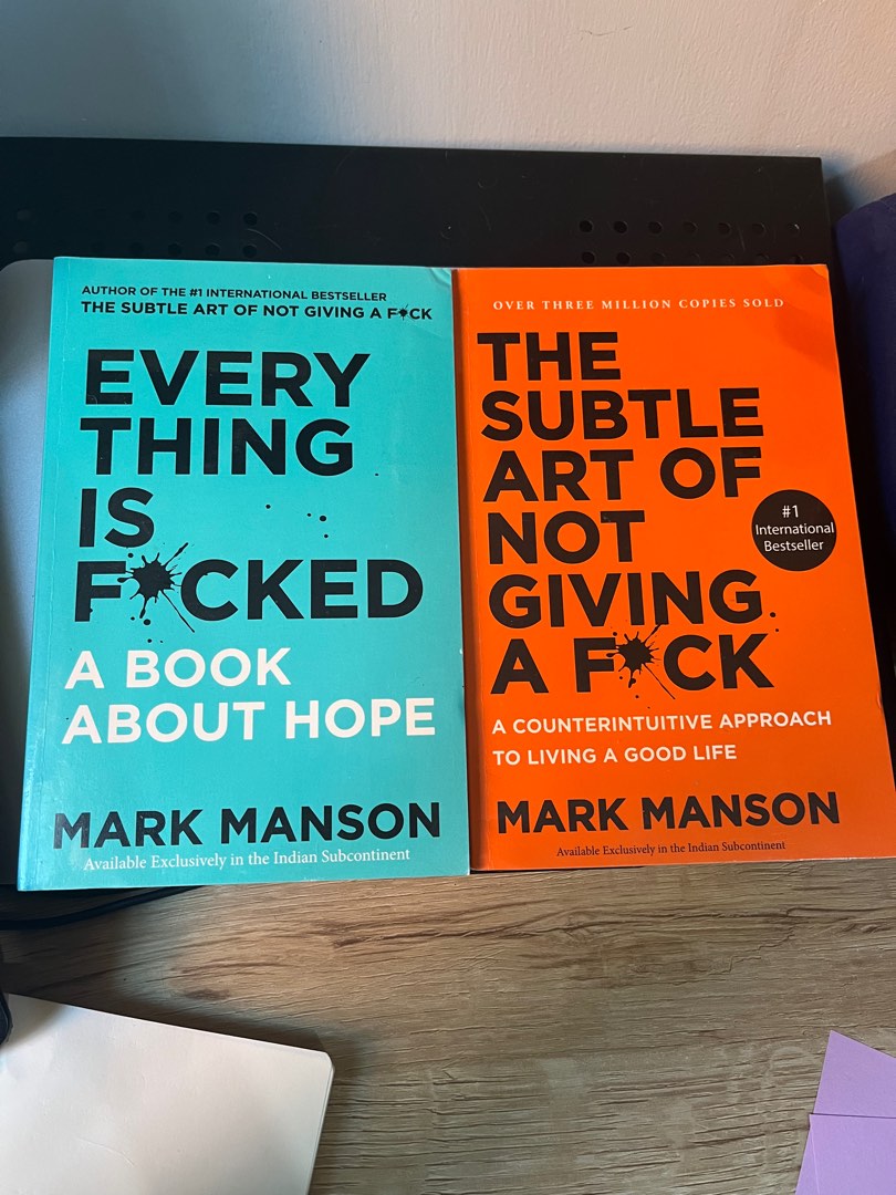 Mark Manson books., Hobbies & Toys, Books & Magazines, Fiction & Non ...