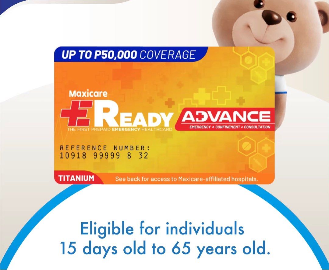 Maxicare Eready Advance Titanium Prepaid Healthcard HMO, Health ...