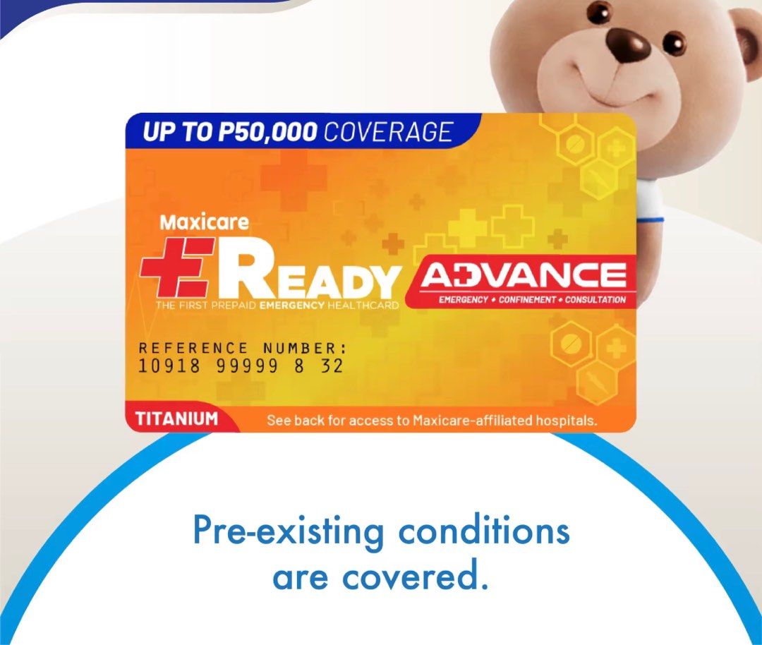 Maxicare Eready Advance Titanium Prepaid Healthcard HMO, Health ...