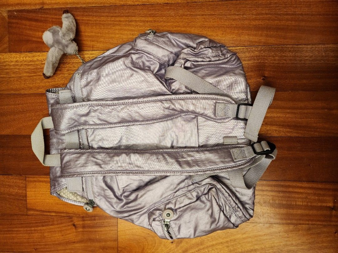 Metallic Purple Kipling Backpack, Women's Fashion, Bags & Wallets ...