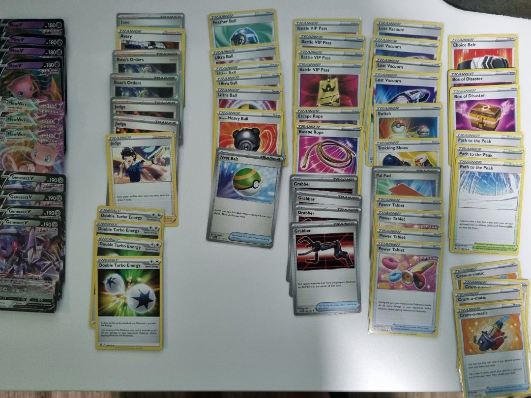 Pokemon TCG Mew VMAX deck (ready to play with extras), Hobbies & Toys ...