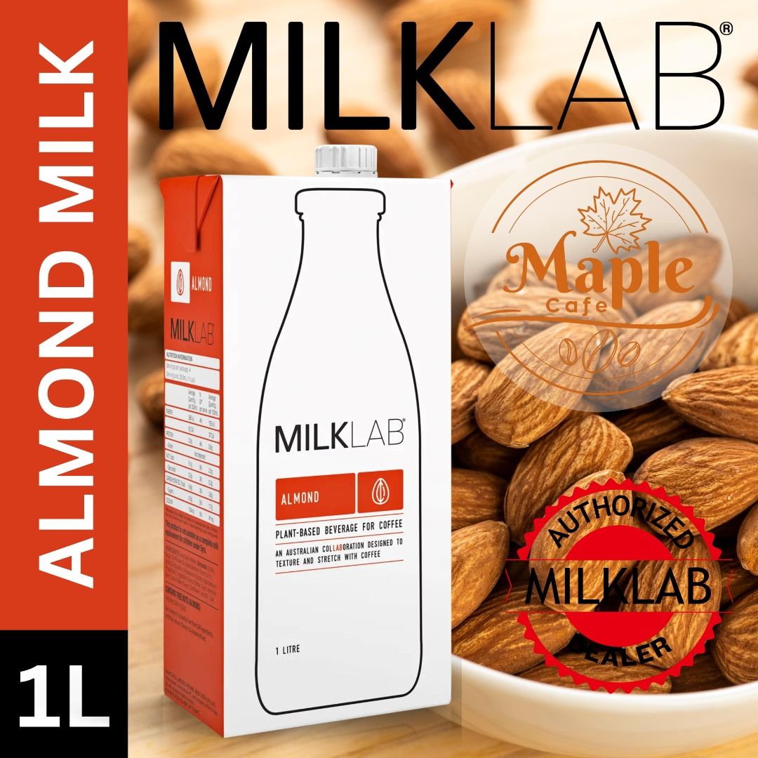 MilkLab Almond Milk 1 Liter (Plant Base Milk) - Made with 100% Aussie ...