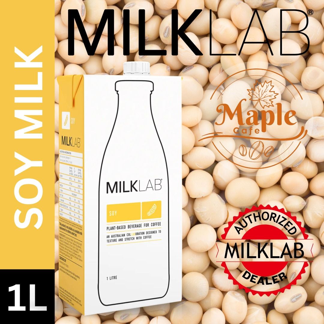 MilkLab Soy Milk 1 Liter (Plant Base Milk) - Made for coffee with a ...