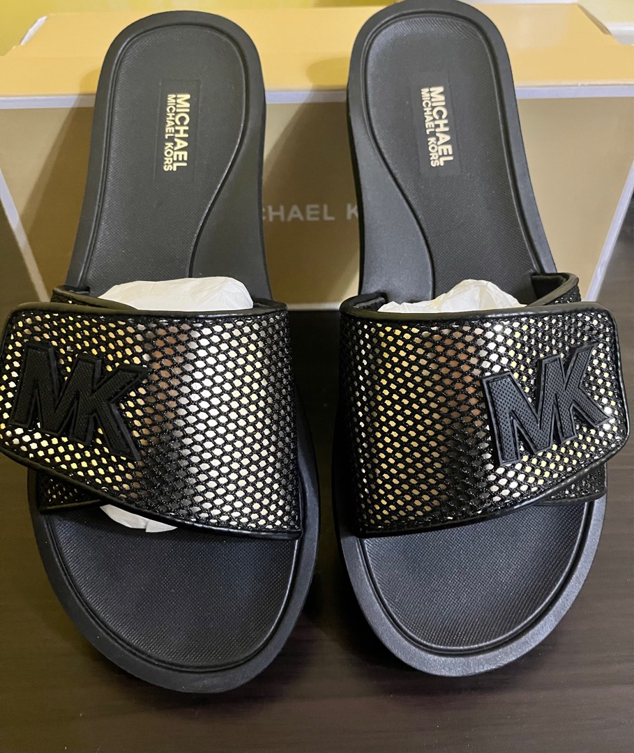 MK Slides for women, Women's Fashion, Footwear, Slippers and slides on ...