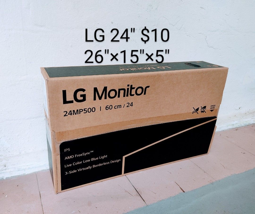 Monitor boxes with styrofoam, Furniture & Home Living, Home Improvement ...