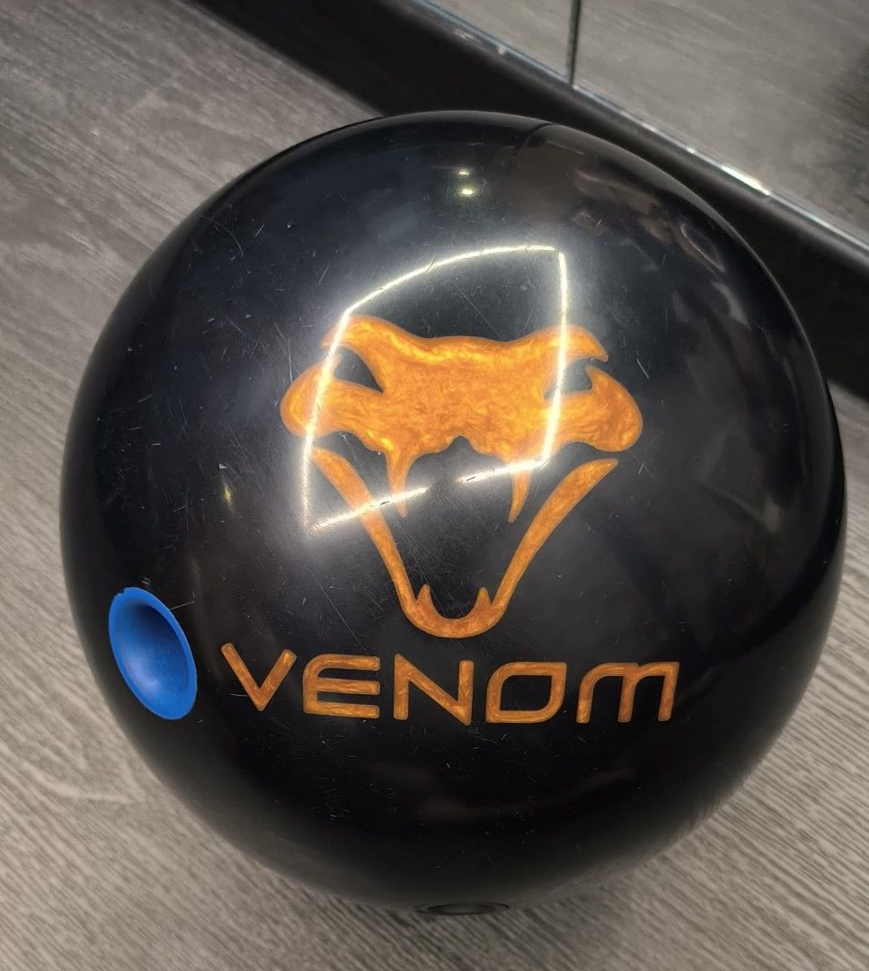 Motiv Black Venom 12 lbs bowling ball, Sports Equipment, Sports & Games ...