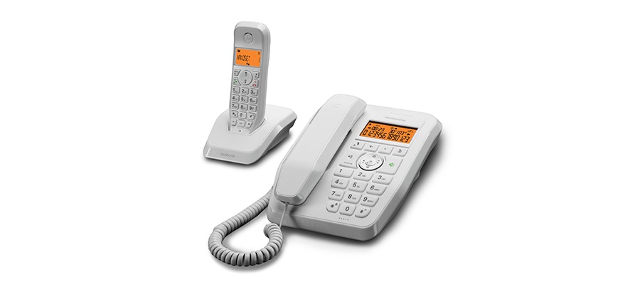 Motorola DECT combo phone (Corded phone & Cordless phone set) SC200 ...