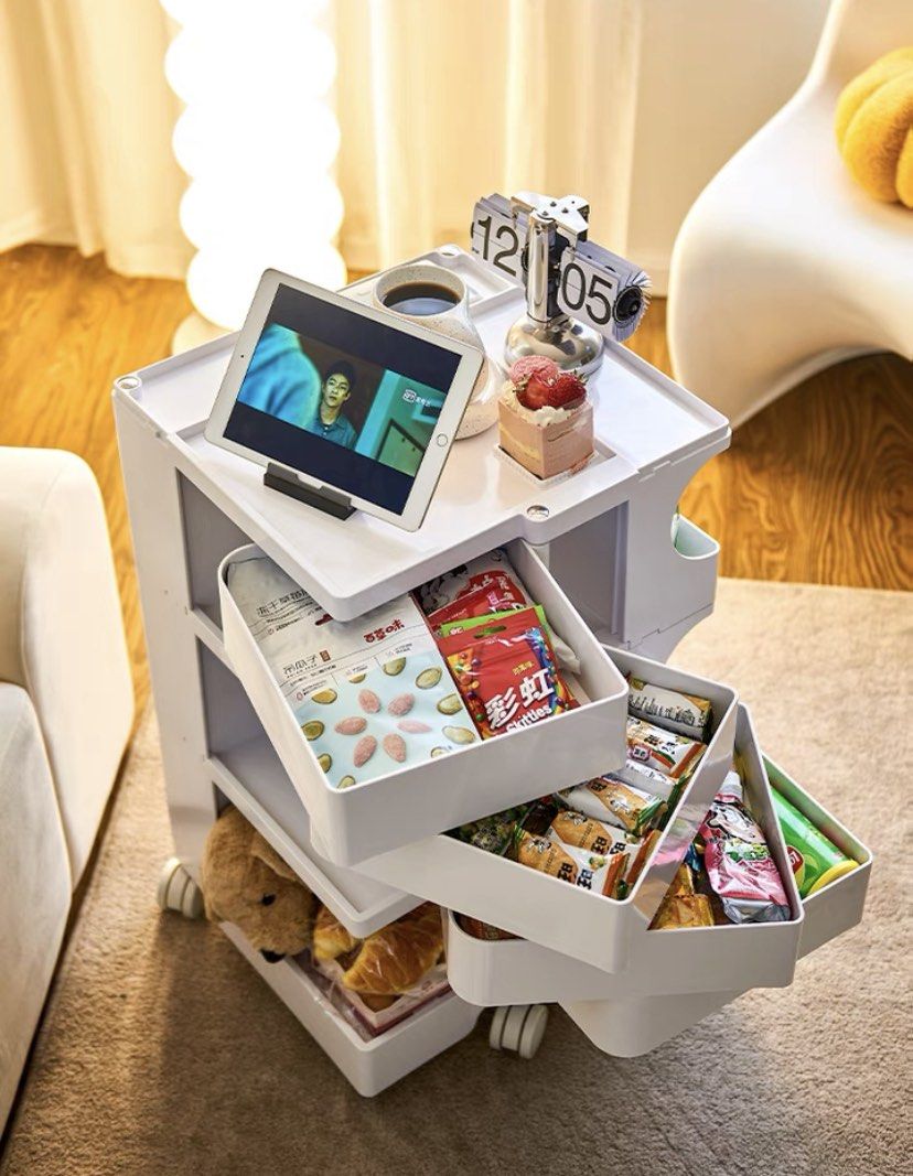 Movable Wheelable Coffee Table With Wheels, Furniture & Home Living ...