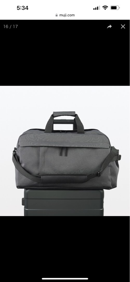 muji travel boston bag, Men's Fashion, Bags, Briefcases on Carousell