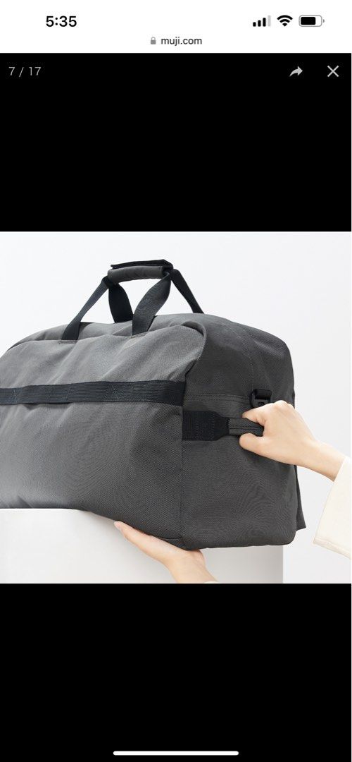 muji travel boston bag, Men's Fashion, Bags, Briefcases on Carousell