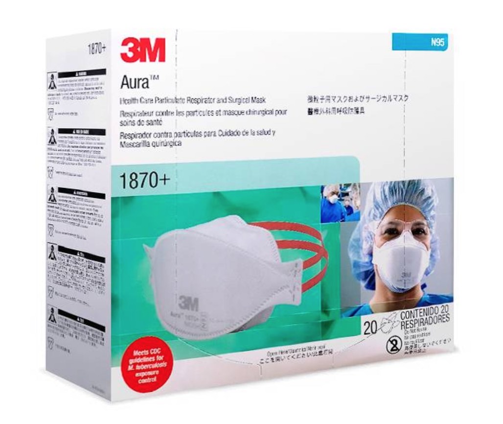 N95 mask (3M 1870+), Health & Nutrition, Face Masks & Face Shields on ...