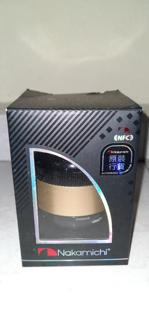 Nakamichi my Mini BT NFC Bluetooth Speaker - Gold Color, Audio ...