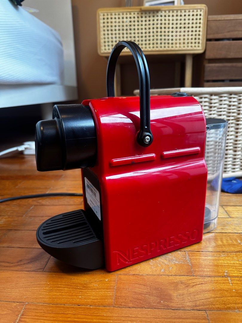 Nespresso Inissia Red, TV & Home Appliances, Kitchen Appliances, Coffee ...