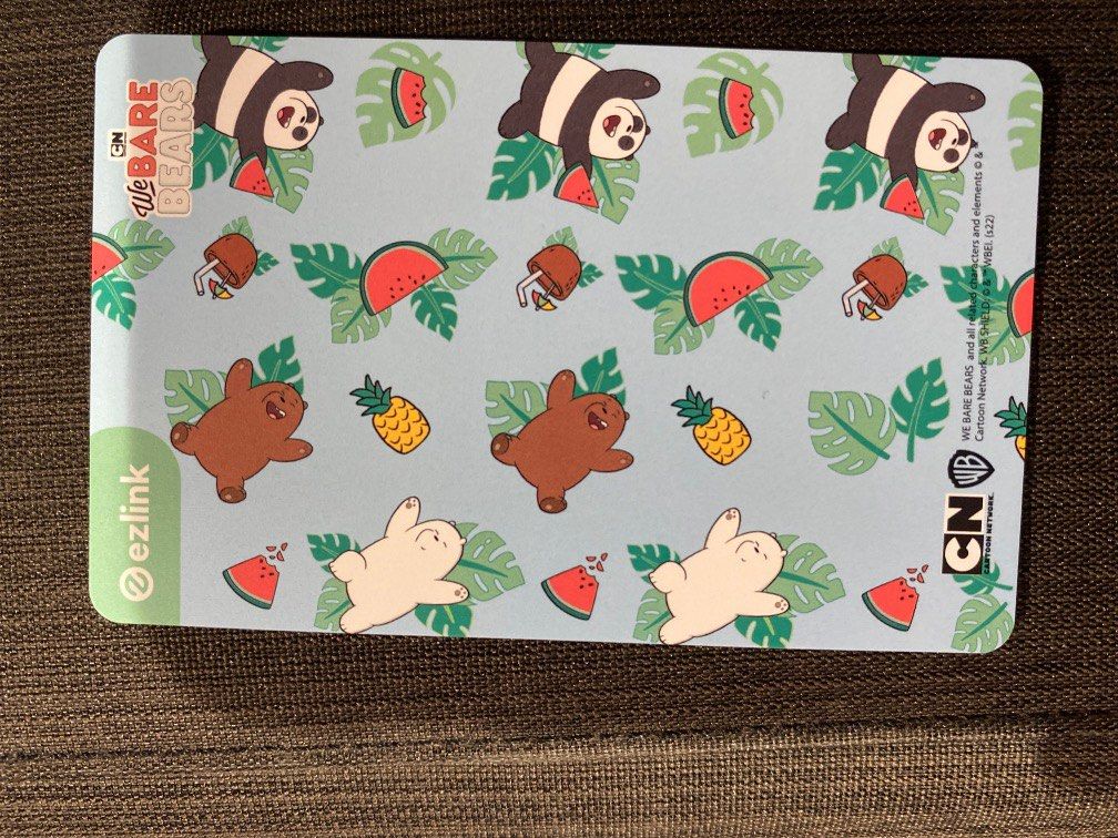 New We bare bears Ezlink card with $0 stored value, Video Gaming ...