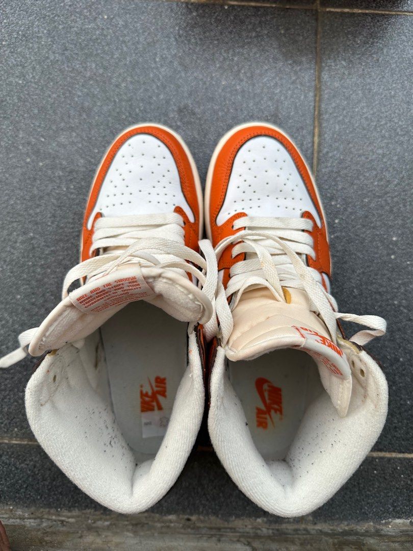 Nike Air Jordan 1 Starfish Repaint Reverse SBB, Fesyen Pria, Sepatu ...