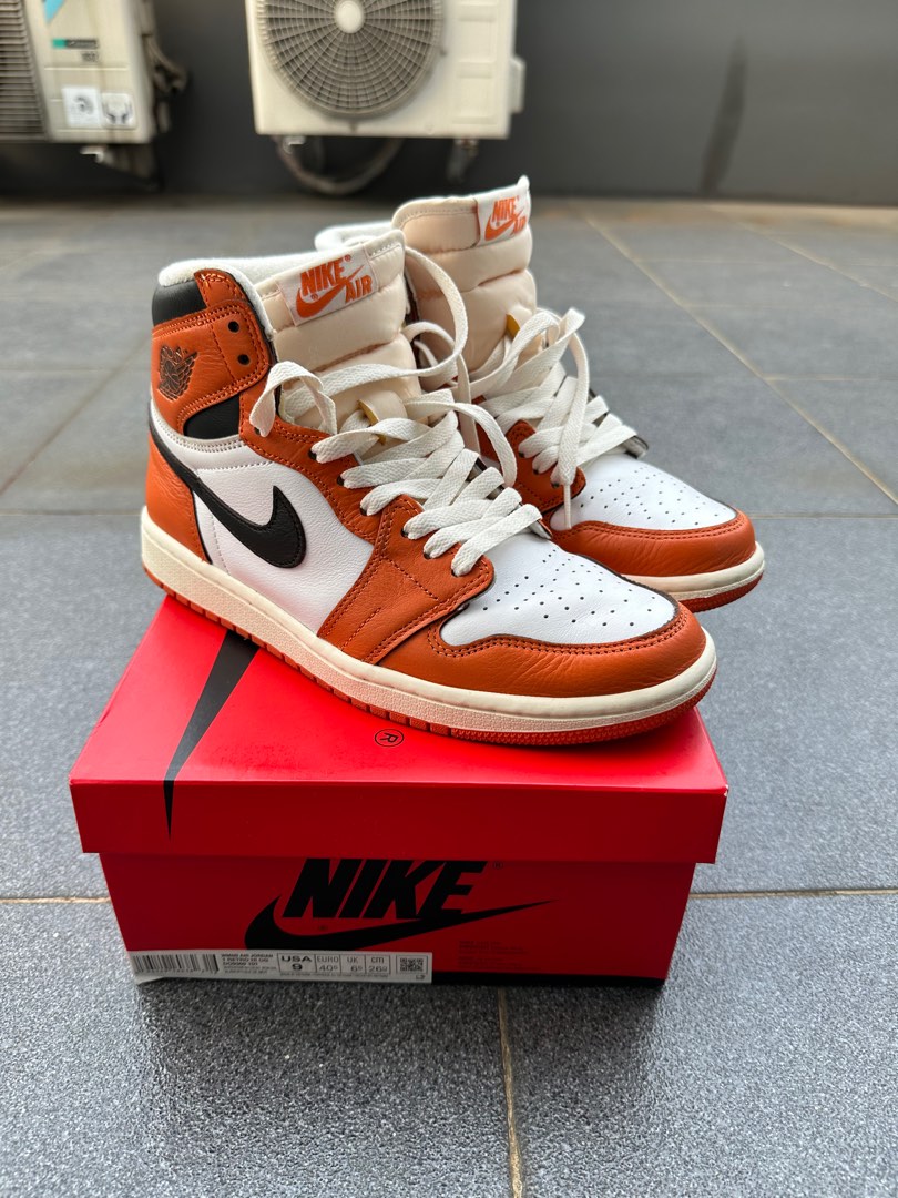 Nike Air Jordan 1 Starfish Repaint Reverse SBB, Fesyen Pria, Sepatu ...