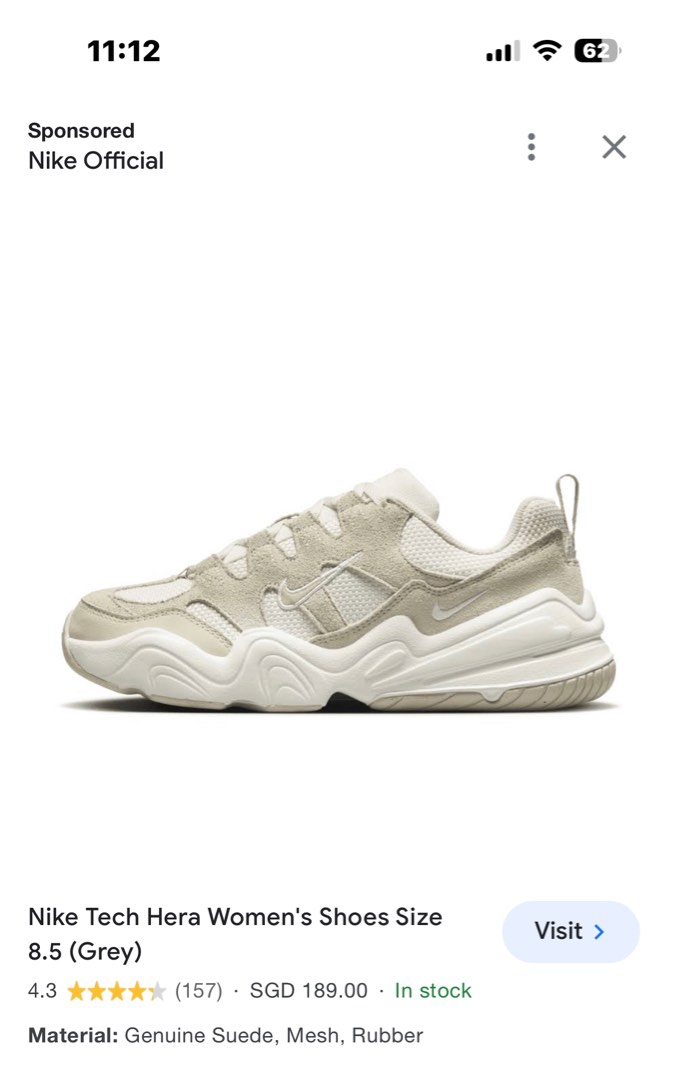 Nike tech Hera, Luxury, Sneakers & Footwear on Carousell