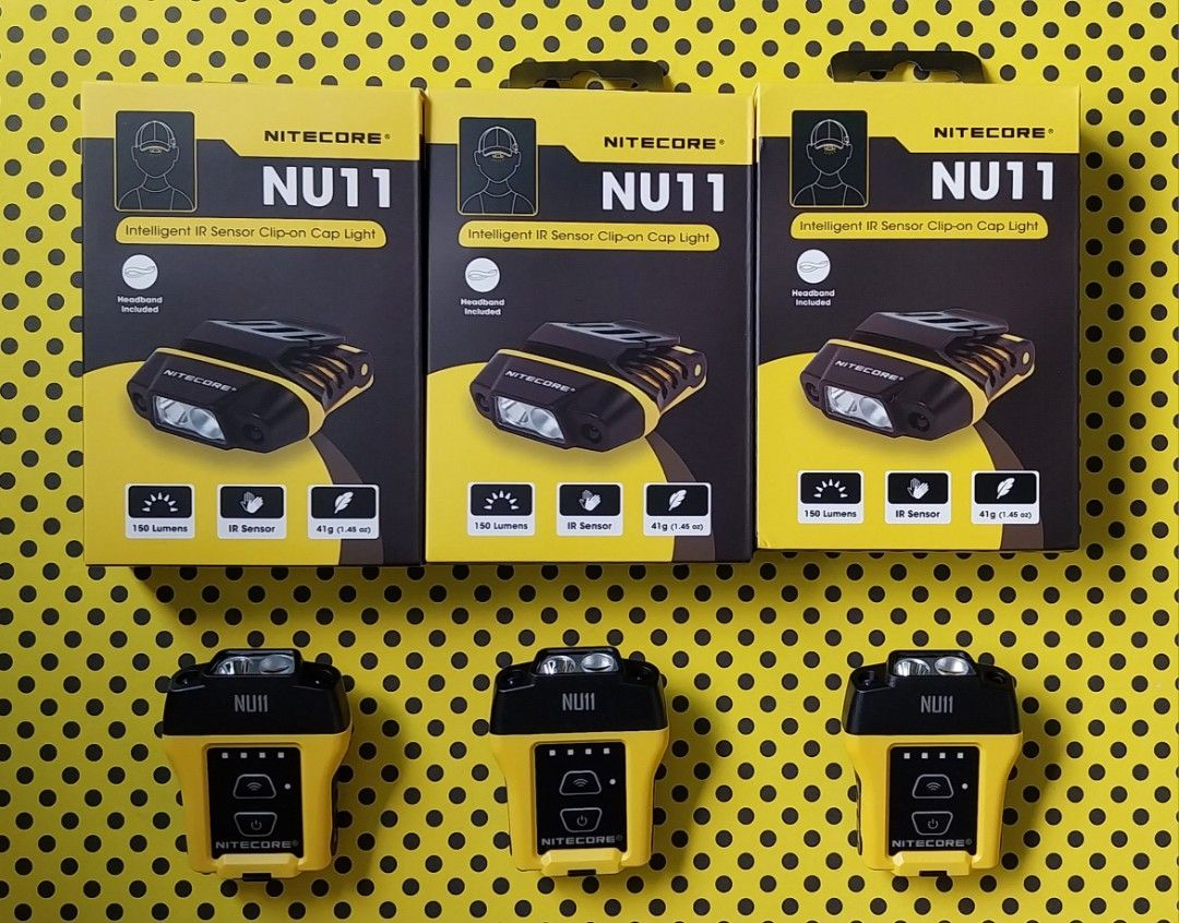 Nitecore NU11 Headlamp with Gesture Control 150 Lumens, Sports Equipment, Hiking & Camping on ...