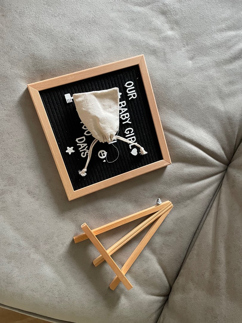 Notice board with alphabets, Furniture & Home Living, Home Decor, Other ...