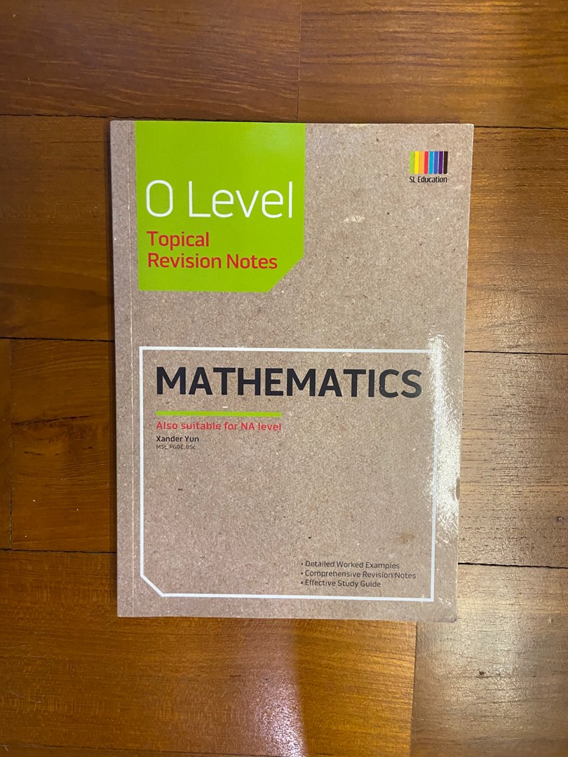 O-Level and N-Level Math Topical Revision Notes, Hobbies & Toys, Books ...