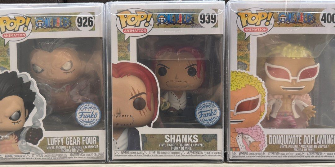 One piece Funky Pop - Shanks Luffy Doflamingo Nami, Hobbies & Toys ...