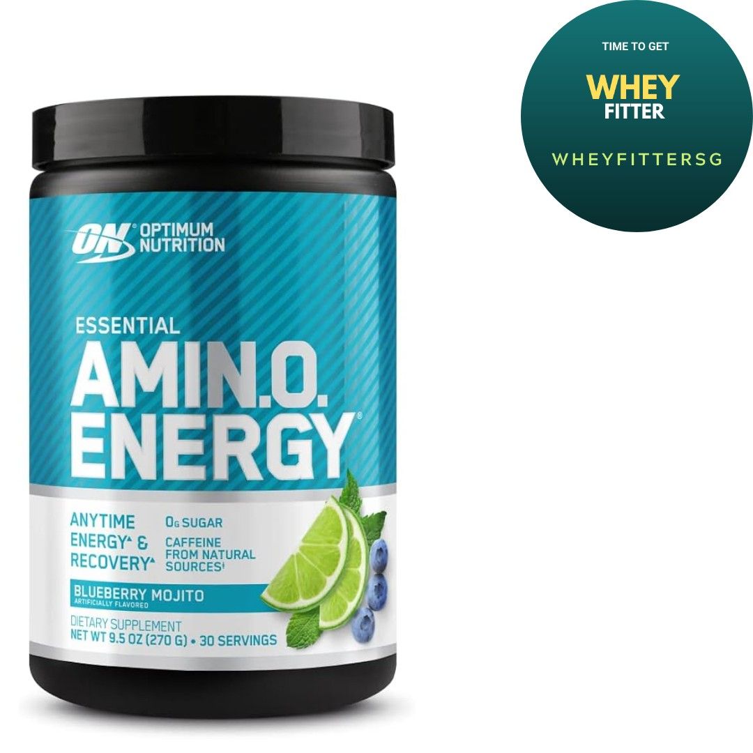 Optimum Nutrition Amino Energy 30s, Health & Nutrition, Health ...