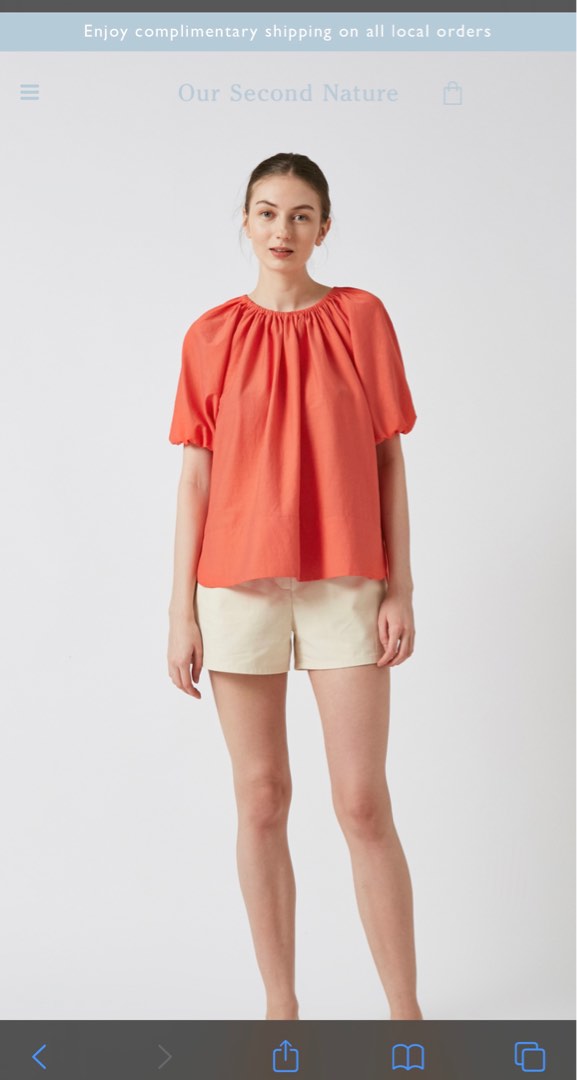 OSN Two-Way Broad Hem Top, Women's Fashion, Tops, Blouses on Carousell
