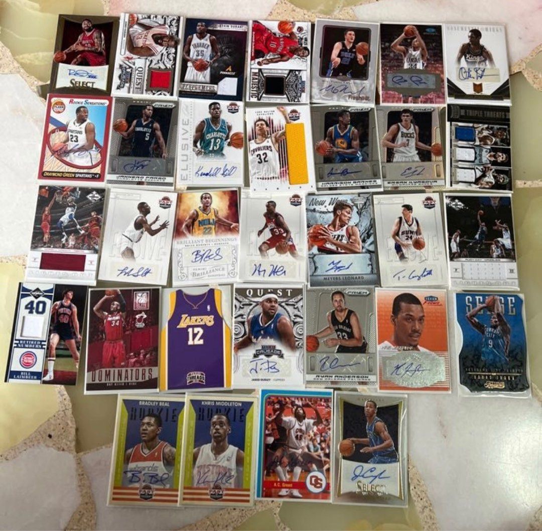 Panini NBA cards with signature, Hobbies & Toys, Memorabilia ...