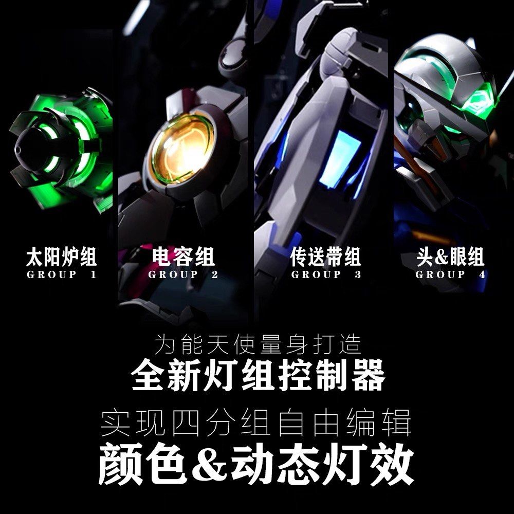 PG Exia Gundam LED lighting set (With Head, Eye, GN Drive Effect) by ...