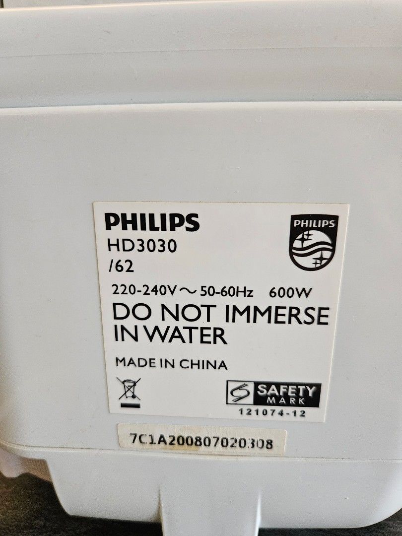 Philips HD3030/62 Rice Cooker, TV & Home Appliances, Kitchen Appliances ...