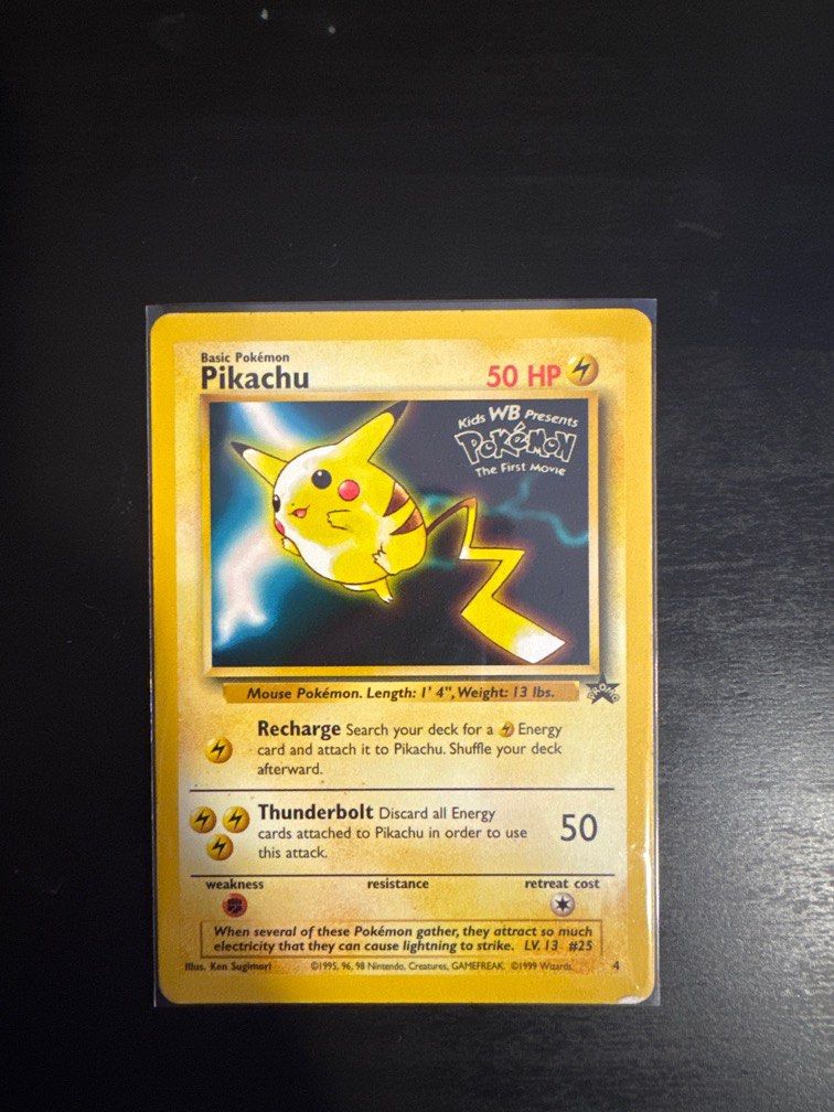 Pikachu Promo WB POKEMON FIRST MOVIE, Hobbies & Toys, Toys & Games on ...