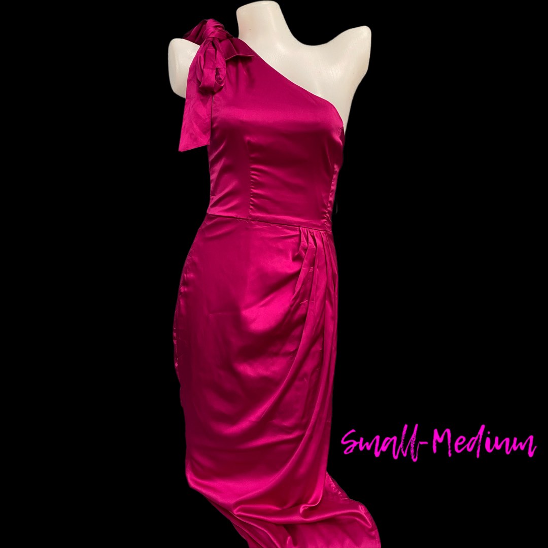 SILK PINK DRESS, Women's Fashion, Dresses & Sets, Evening dresses ...