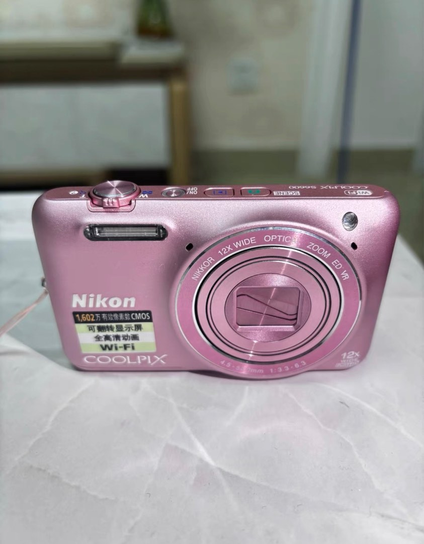 pink nikon s6600, Photography, Cameras on Carousell