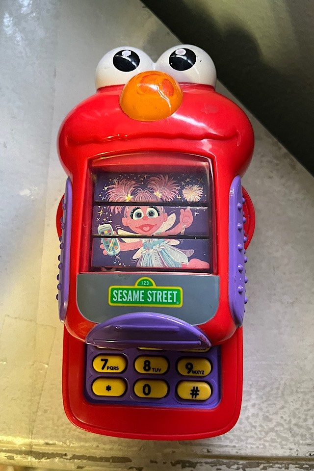 Playskool sesame street elmo slide phone with sounds and three friends ...