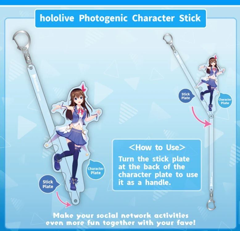 [PO till 31 Dec 2023] Hololive character stick sora suisei miko azki ...