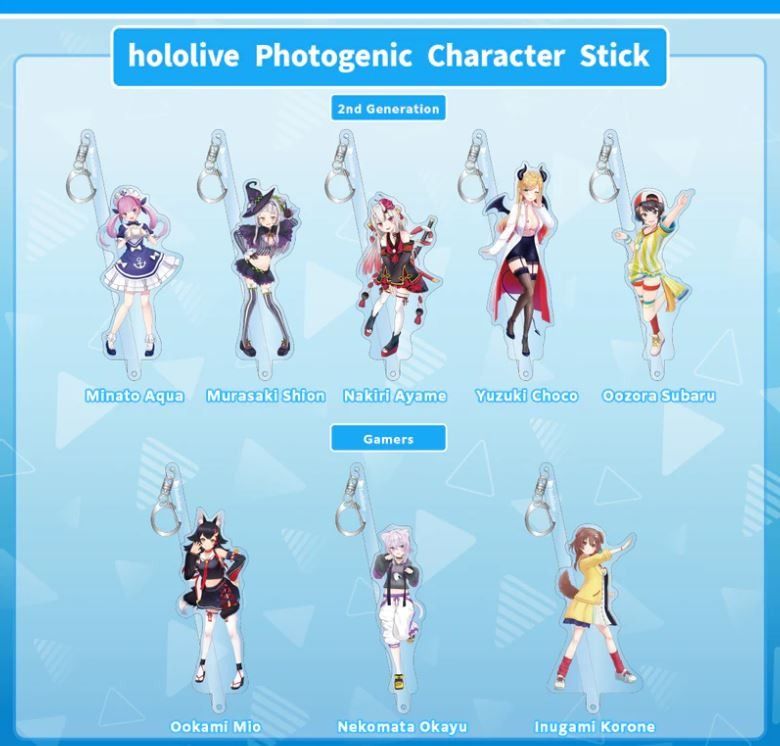 [PO till 31 Dec 2023] Hololive character stick sora suisei miko azki ...