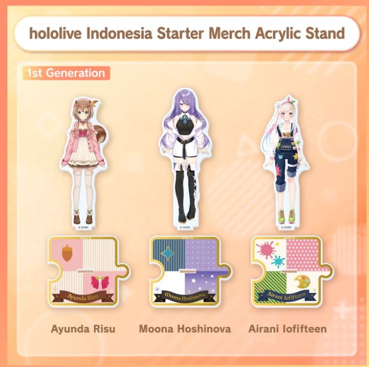 [PO till 31 Dec 2023 ]hololive Indonesia Starter Merch Acrylic Stand ...