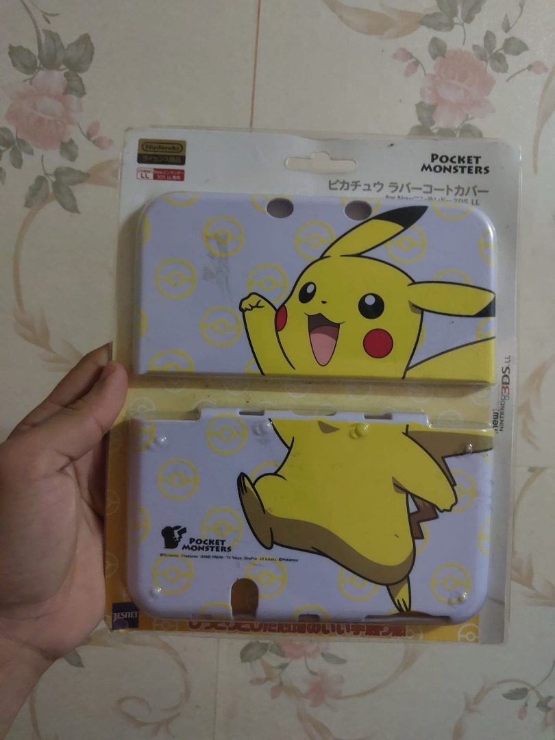 Pokemon Pikachu Nintendo 3DS LL Cover, Video Gaming, Video Game ...