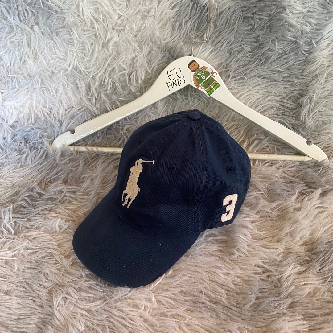 Polo Ralph Lauren Prussian Blue Dad Hat Big Off White Pony | OSFA ...