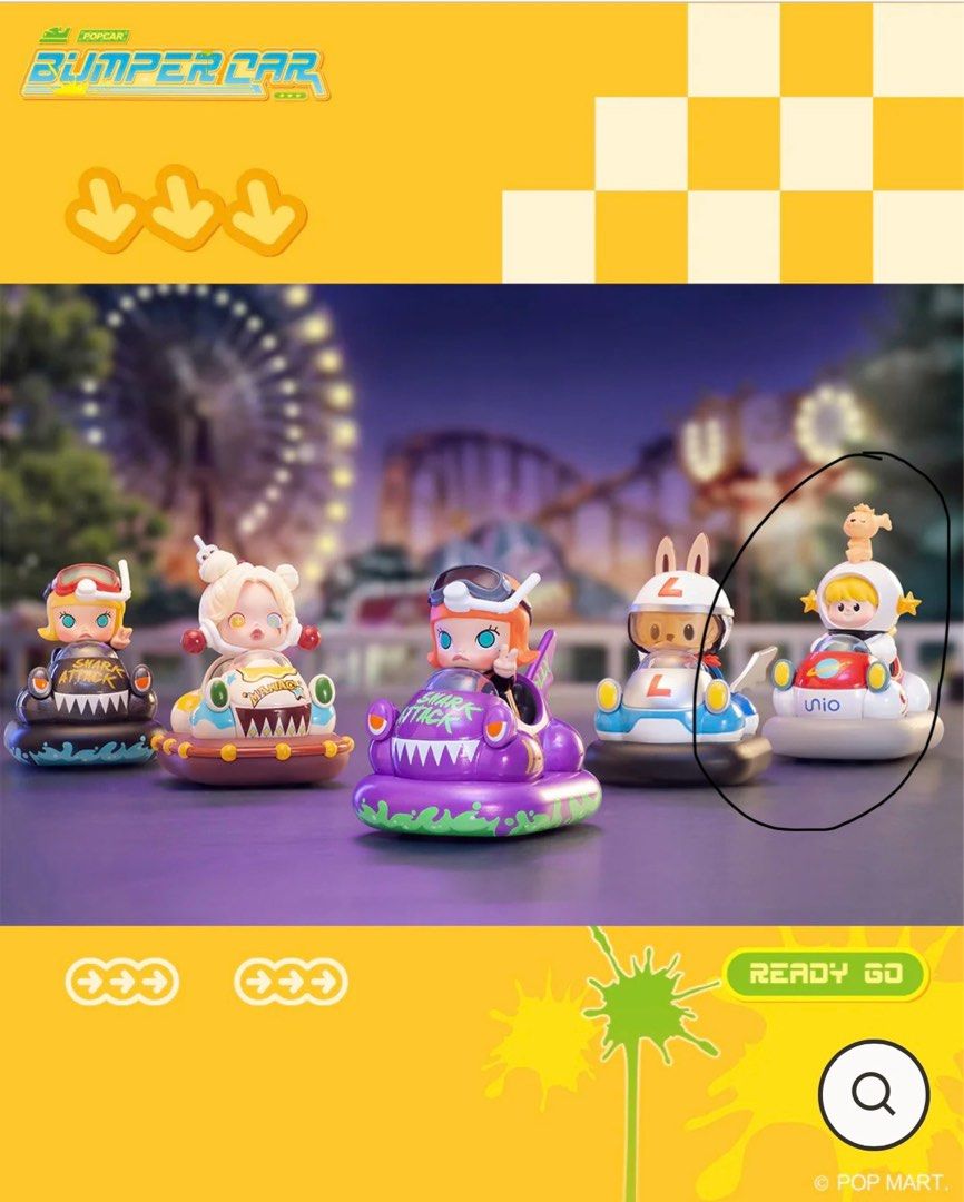 Popmart Bumper Cars - Unio & Hacipupu, Hobbies & Toys, Toys & Games on ...