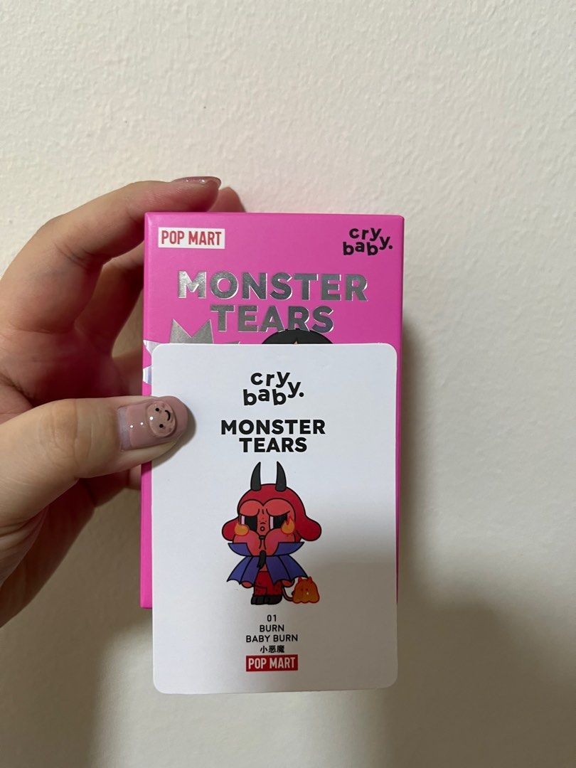 [WTS]Popmart Crybaby Monster Tears - Burn Baby Burn, Hobbies & Toys ...