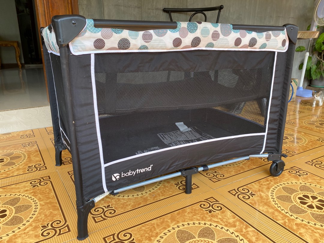 Preloved dual playpen, Babies & Kids, Baby Nursery & Kids Furniture ...