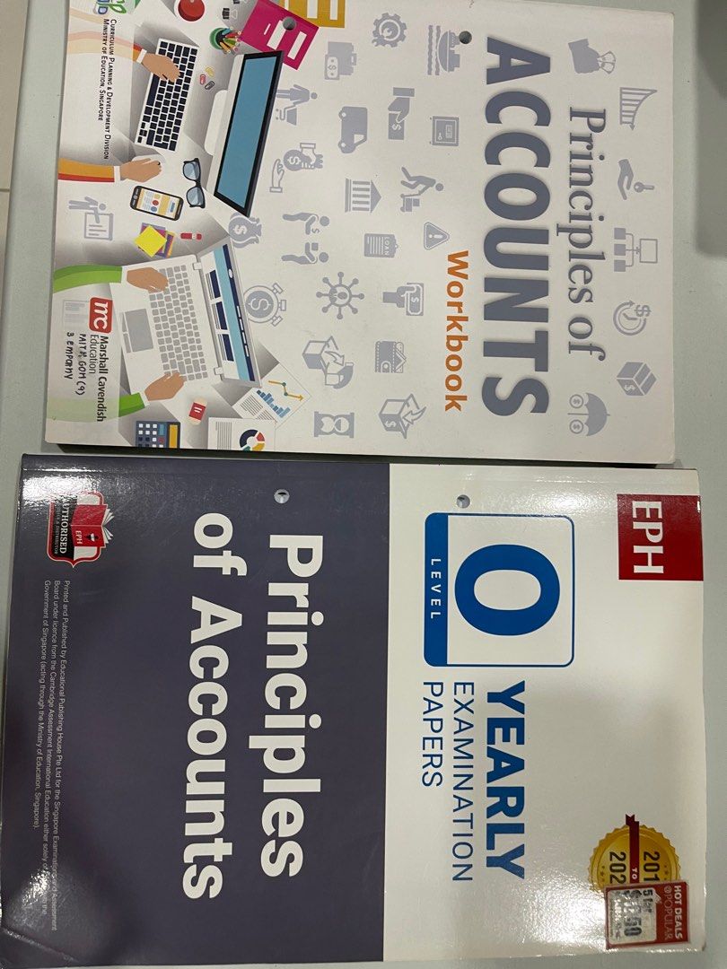 Principles of Accounts textbook and work book, Hobbies & Toys, Books ...