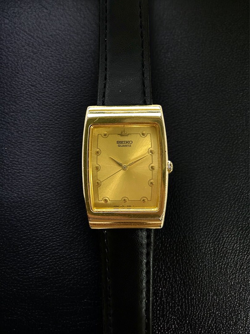 RARE JDM Seiko Tank Watch “Reverso” Homage Galaxy/Credor 1992 Mens ...