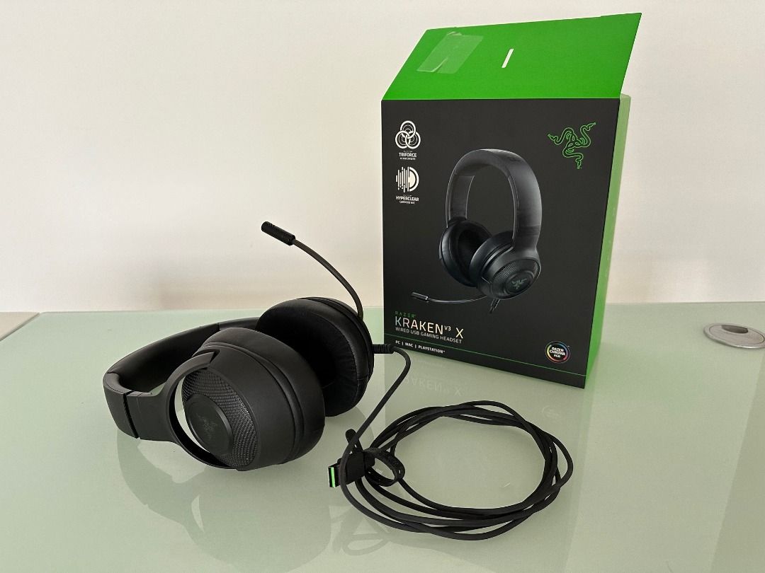 Razer Kraken V3 X wired BLACK, Audio, Headphones & Headsets on Carousell