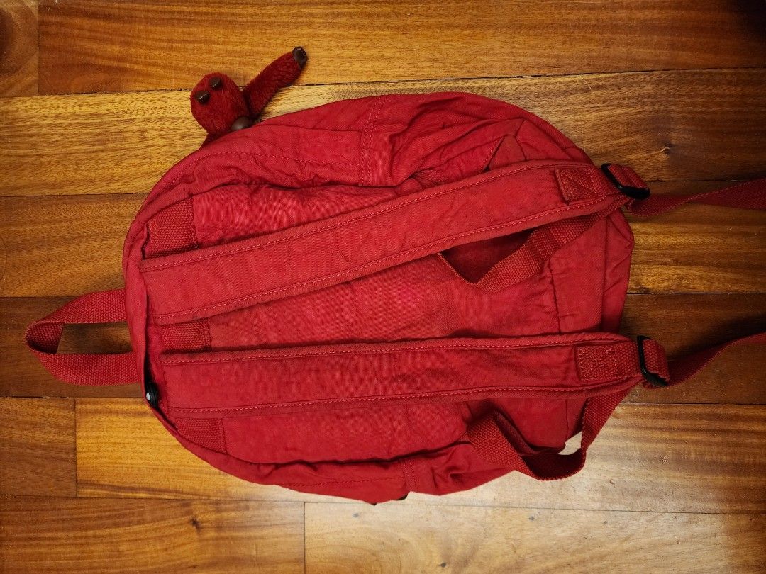Red Kipling Backpack, Women's Fashion, Bags & Wallets, Backpacks on ...