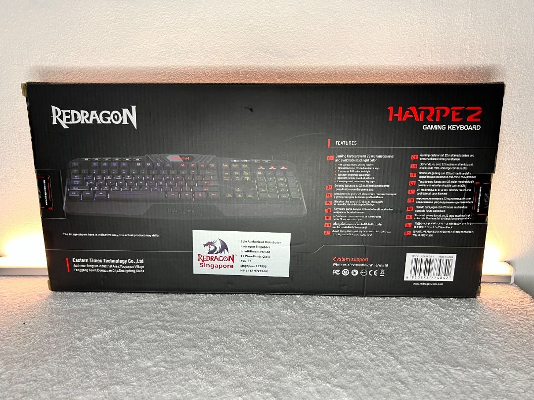 Redragon K503 Harpe RGB Backlit Gaming Keyboard, Computers & Tech ...