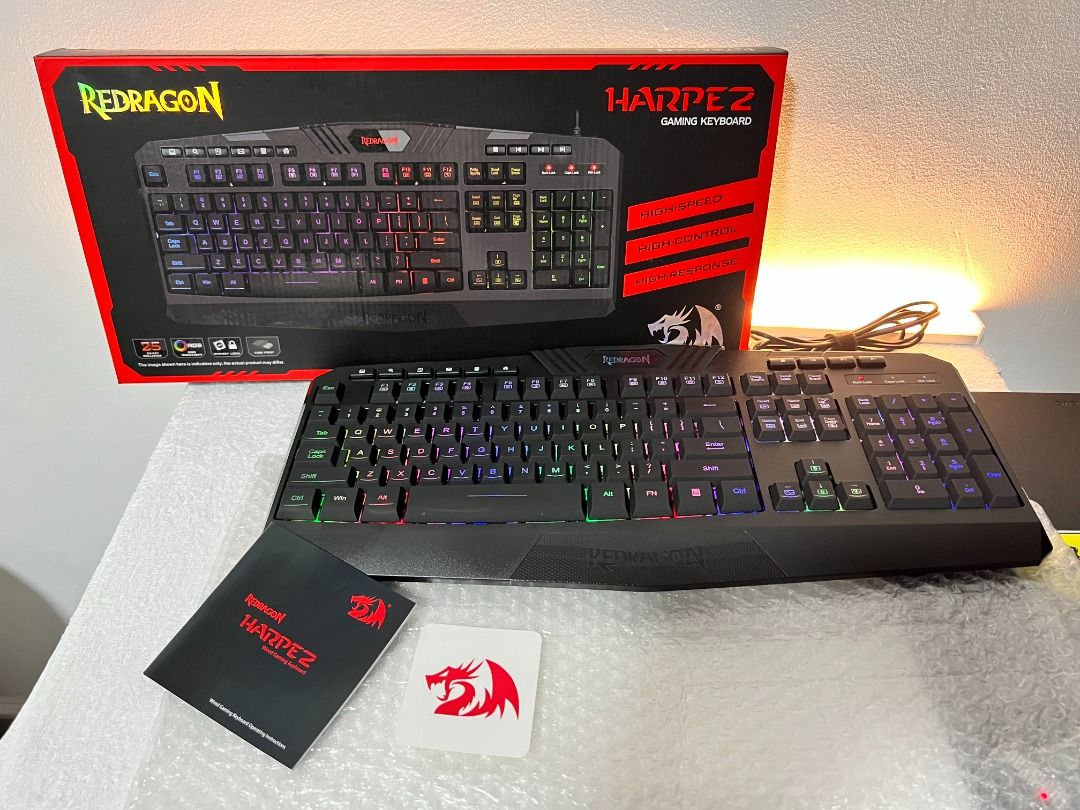 Redragon K503 Harpe RGB Backlit Gaming Keyboard, Computers & Tech, Parts & Accessories, Computer ...